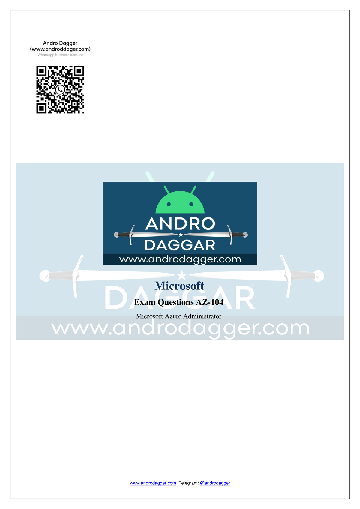 AZURE EXAM NOTES - Microsoft Exam Questions AZ- Microsoft Azure ...