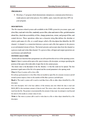 OS Module 5 Notes - BCS303 – Operating Systems Module 5 File System ...