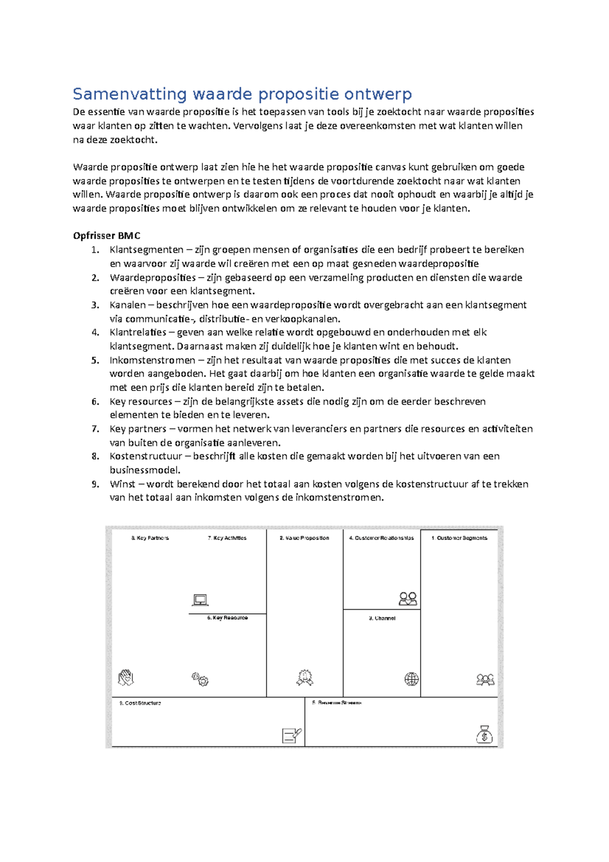 Samenvatting Waarde Propositie Ontwerp: Handvatten en Strategieën ...