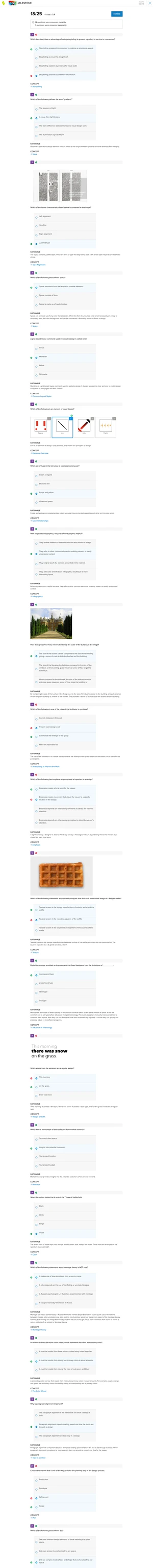 Visual communication - Mile Stone 3 Final - 20/21 that's 95% Well done ...
