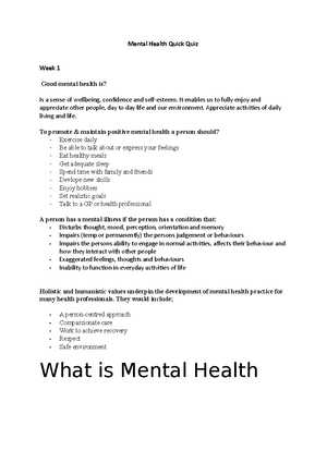 [Solved] Mental Health Awareness in the Workplace power point - Mental ...