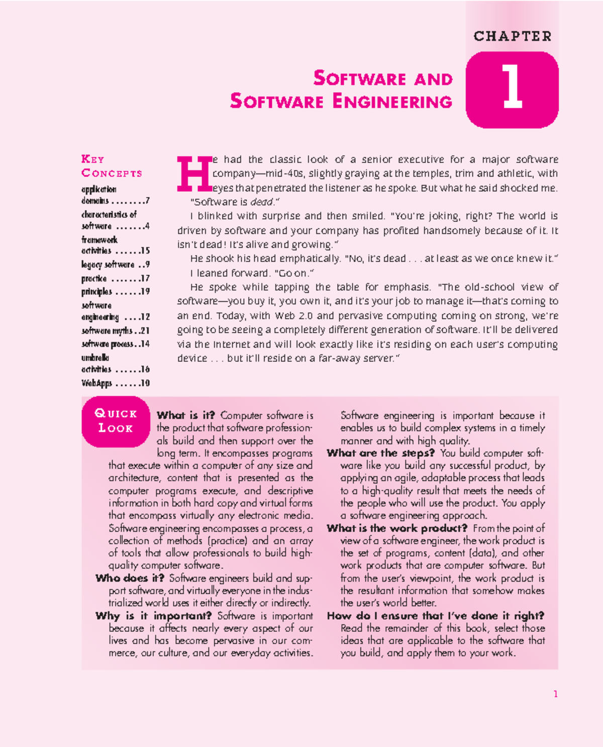 CHAPTER 1: SOFTWARE AND SOFTWARE ENGINEERING OVERVIEW (Module 1 SE) - Studocu