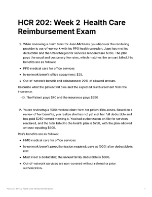 [Solved] Explain how the patient responsibility portion of a bill is ...