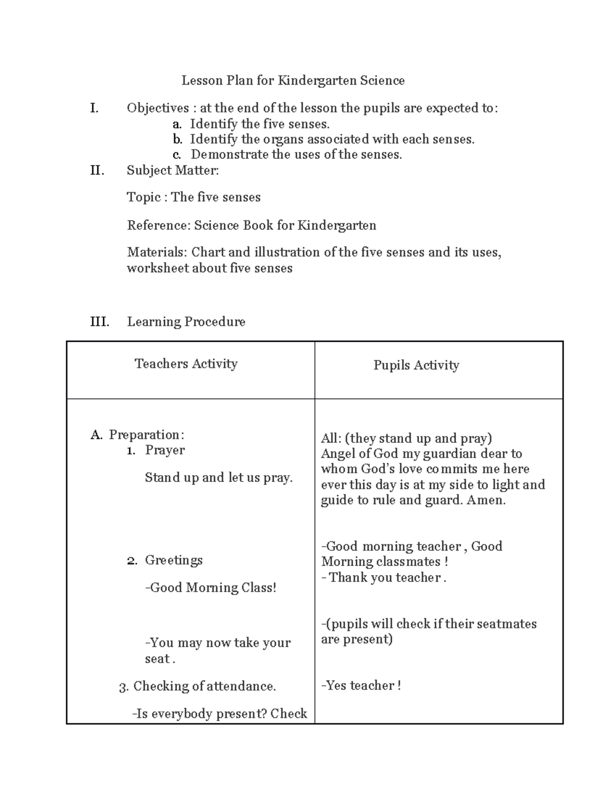 4a's detailed lesson plan for early childhood teachers - Lesson Plan ...
