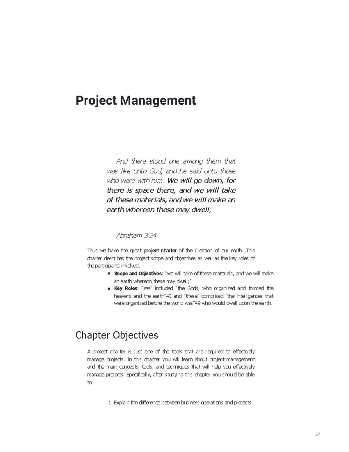 W03 Project Management: Understanding Project Charters and Phases - Studocu