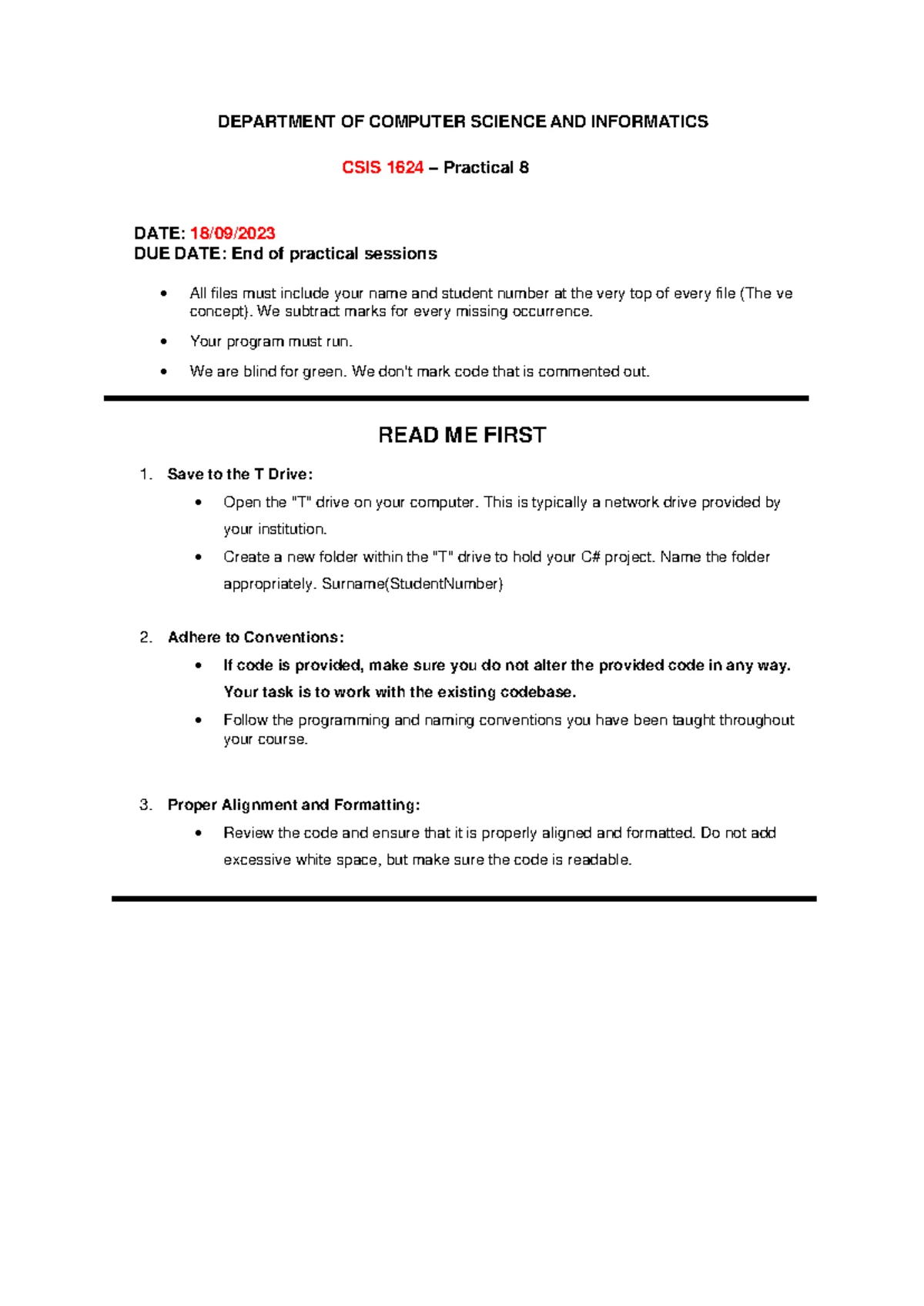 CSIS1614 - Programming & Problem Solving Module Guide 2024 - Studocu
