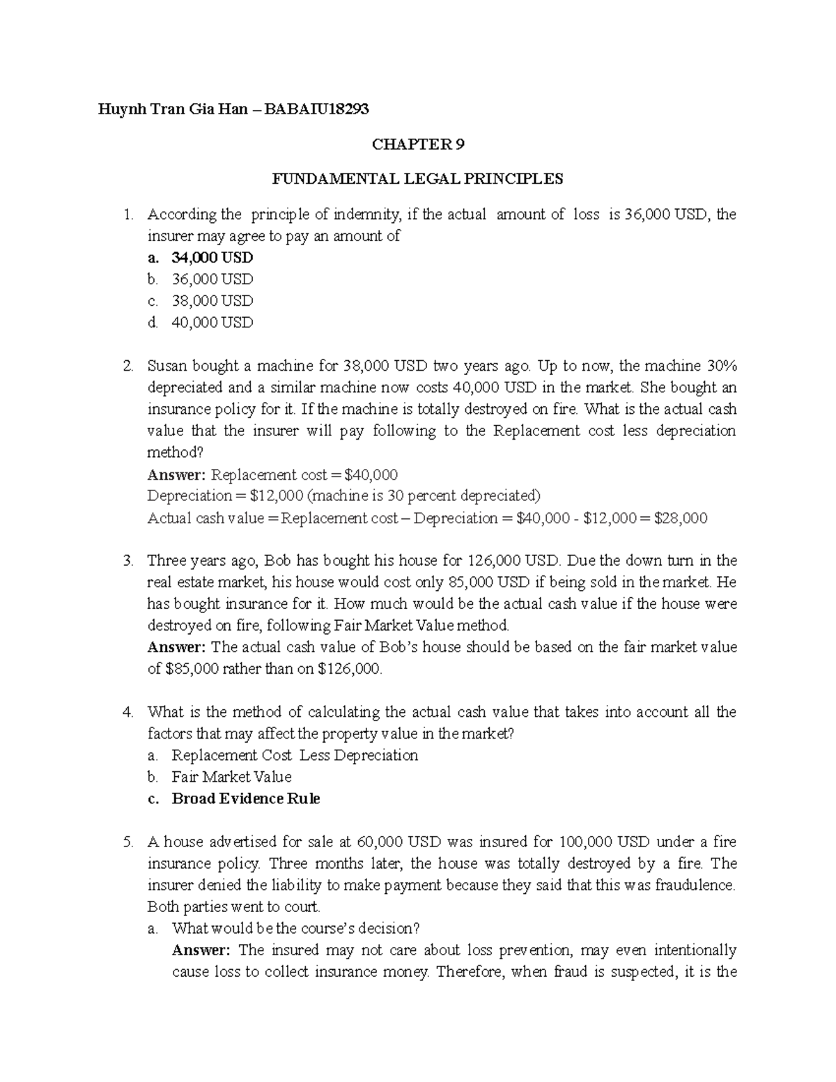 Chapter 9case Riskmanag - Huynh Tran Gia Han – BABAIU CHAPTER 9 ...