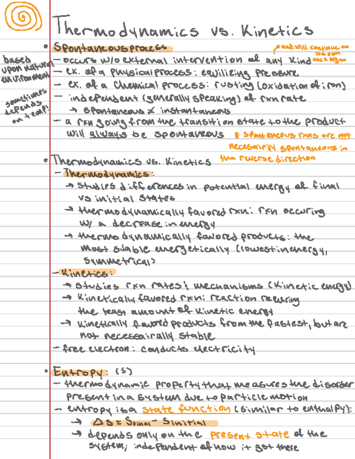 Thermodynamics Notes *DETAILED* - & Thermodynamics vs. Kinetics ...