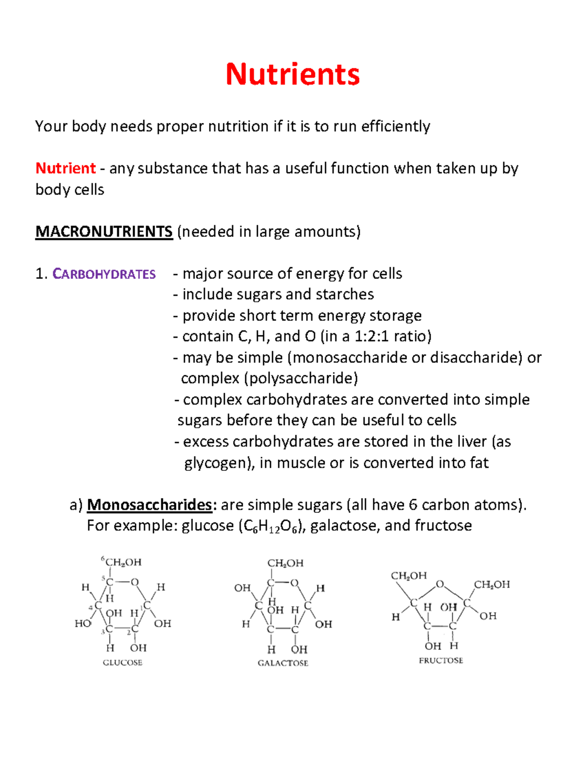 01 Nutrients: Essential Macronutrients and Micronutrients Overview ...