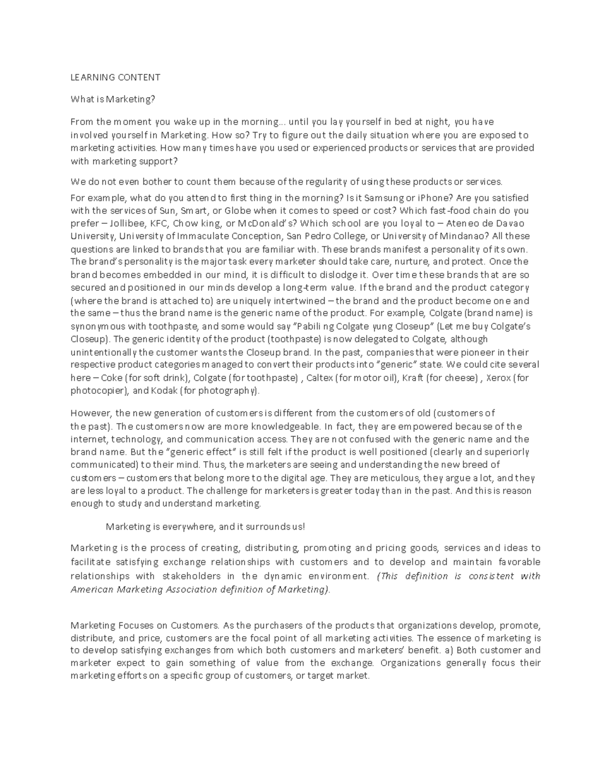 Principles of Marketing (MKT101): Understanding Marketing Fundamentals ...