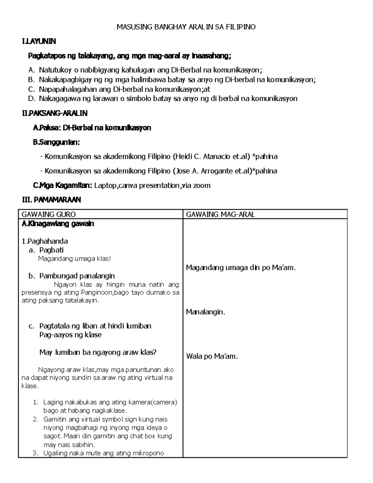 DLL-UCSP - daily lesson log for UCSP quarter 2 week 1 - Republic of the ...