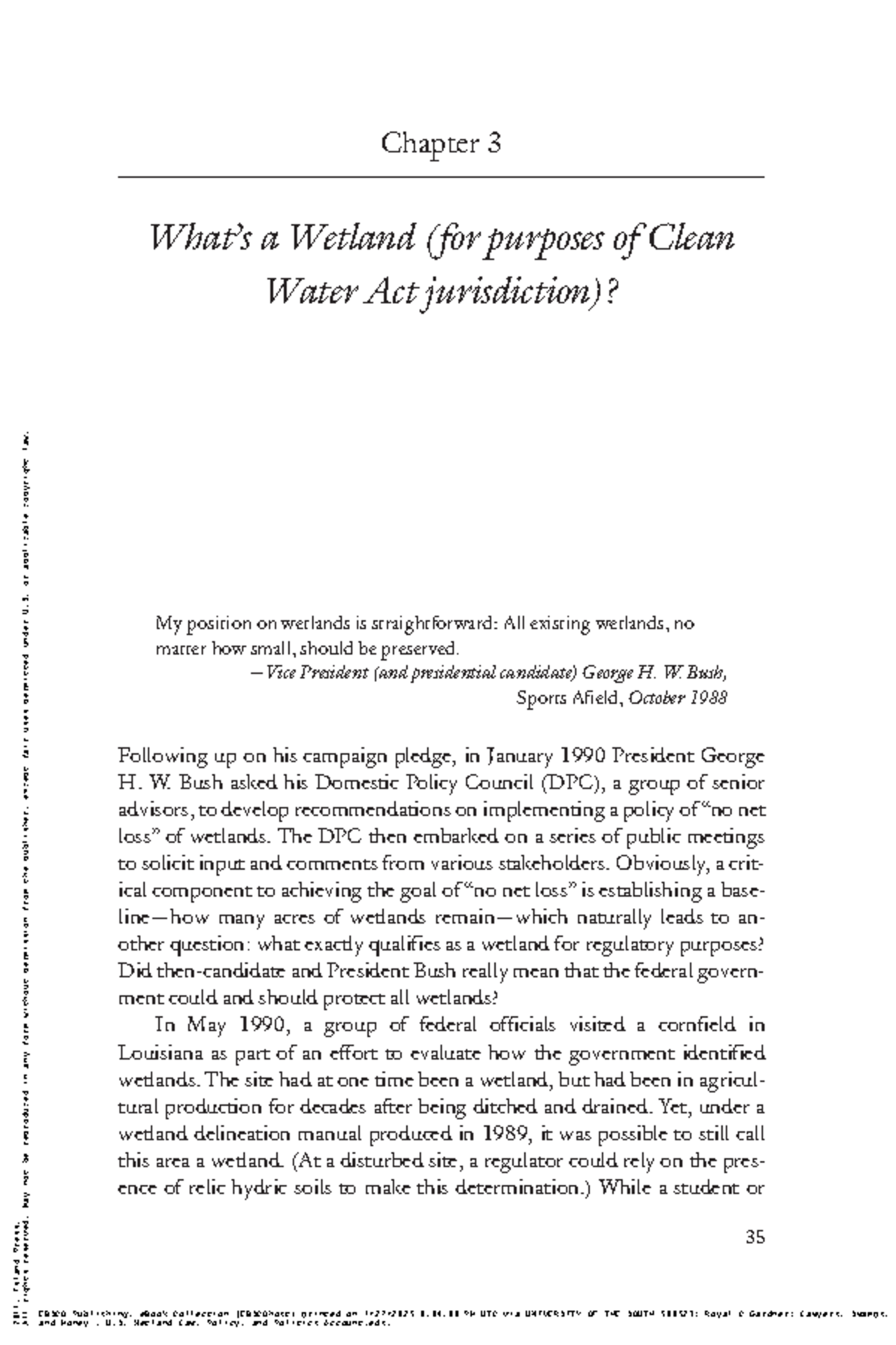 CWA Jurisdiction and Wetlands: Analyzing Rapanos v. United States - Studocu