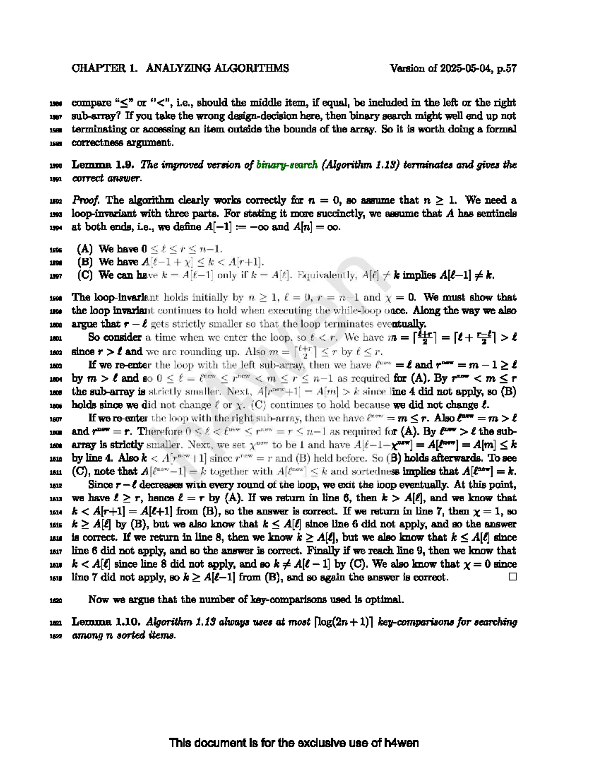 CHAPTER 1: ANALYZING ALGORITHMS - C7C00E0F Midterm Exam Notes - Studocu