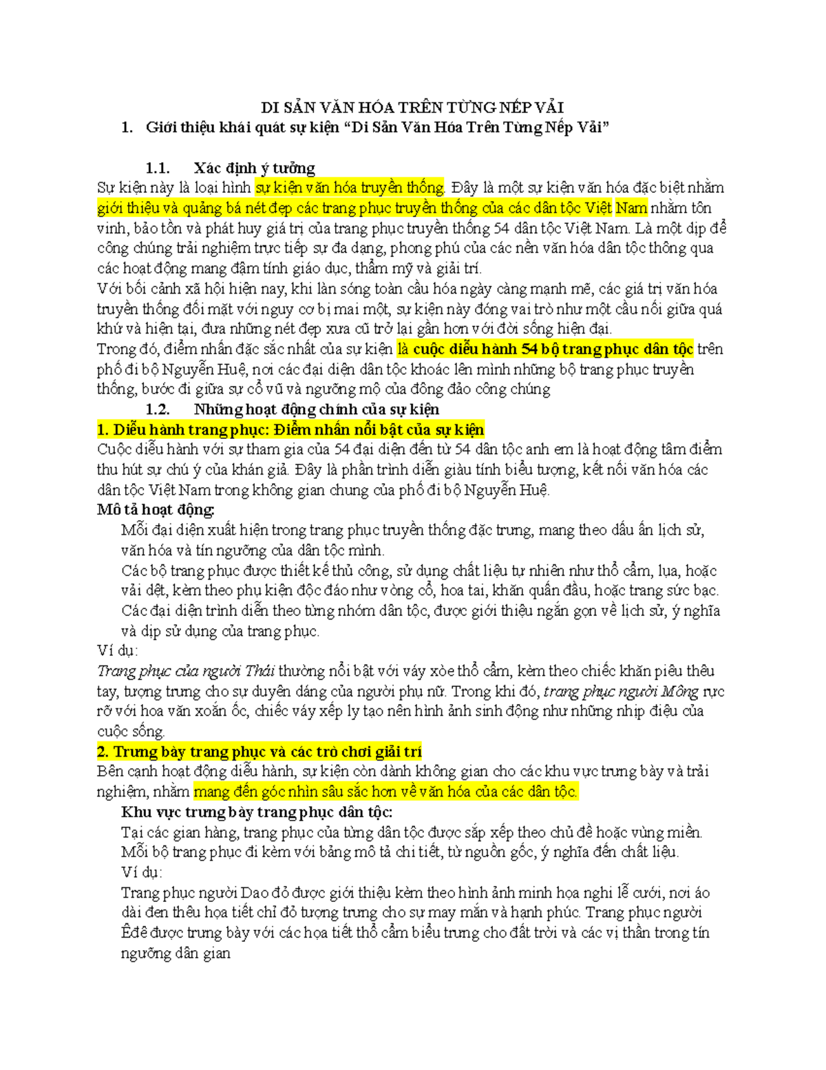Sự Kiện Văn Hóa Truyền Thống: Diễn Hành 54 Trang Phục Dân Tộc Việt Nam ...