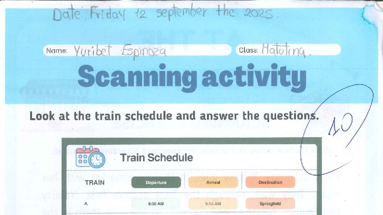 ENGLISH Lesson 25: Scanning Activity & Supermarket Exercise - Studocu