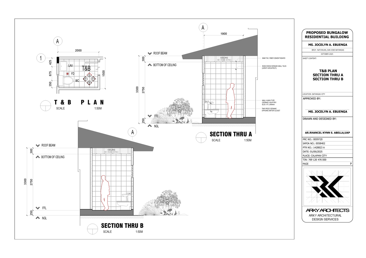 A7 - Proposed Bungalow Residential Building Plans and Sections - Studocu