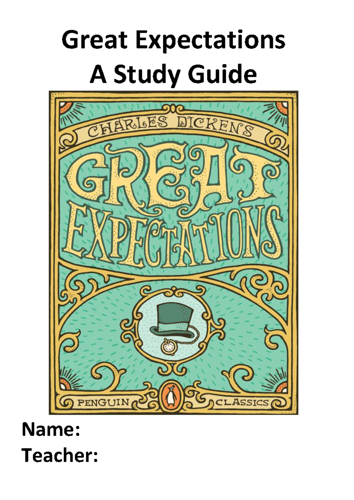 Dickens-Great-Expectations-Study Guide - Great Expectations A Study ...