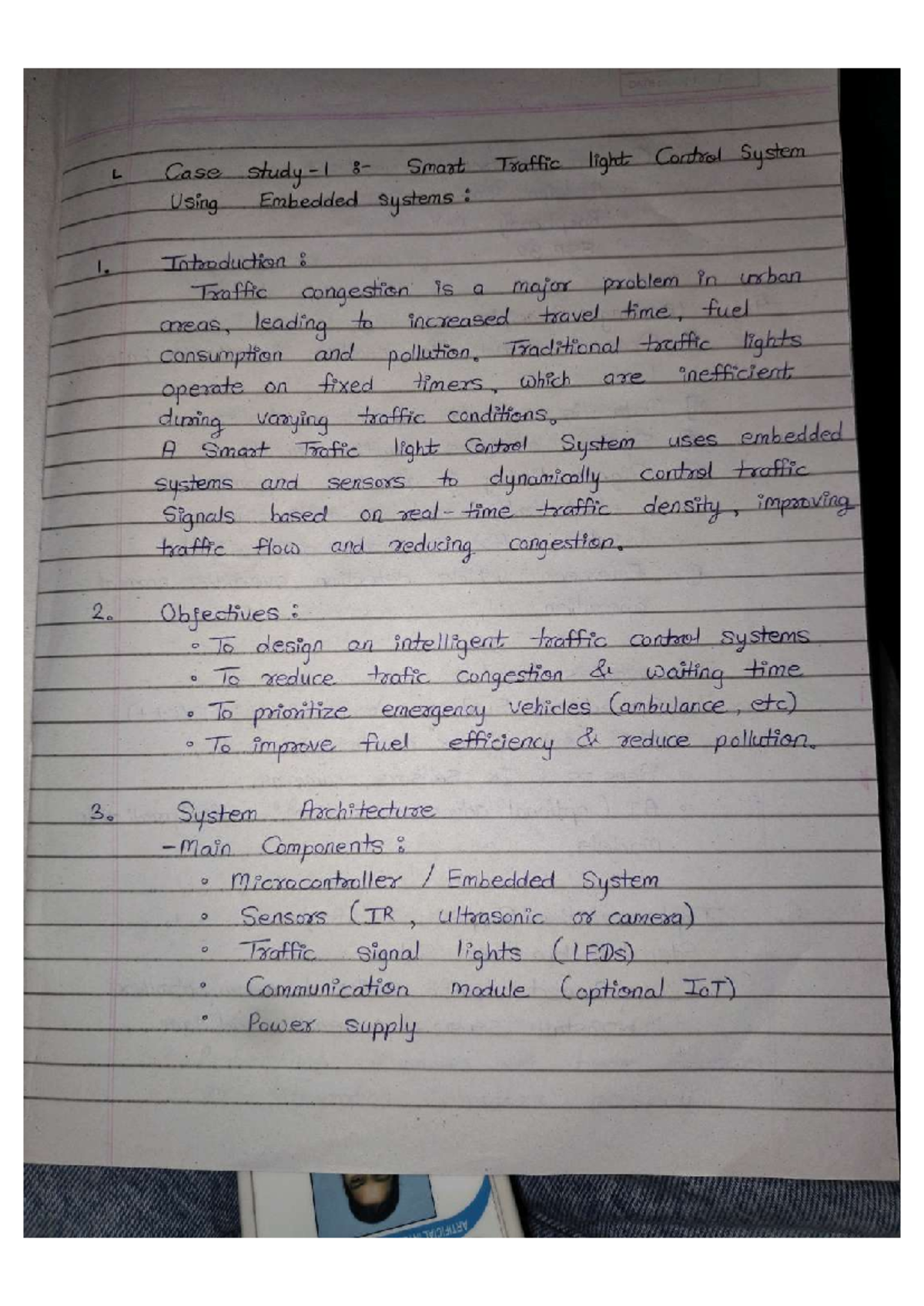 ES Case Study: Smart Traffic Control Systems and Sensors - Studocu