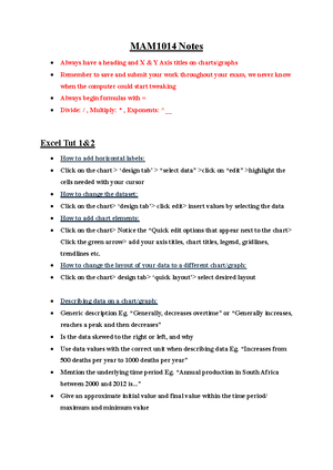 MAM1014 22 F Course Reader 2024 Notes - MAM1014F Quantitative Literacy ...
