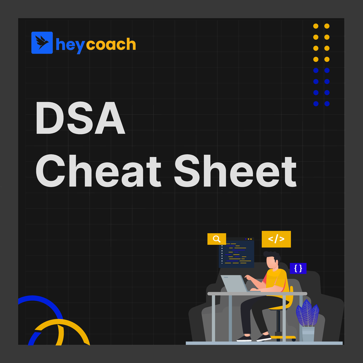 DSA Cheat Sheet - DSA Cheat Sheet Arrays & Strings → Time Complexity Stores data elements based ...