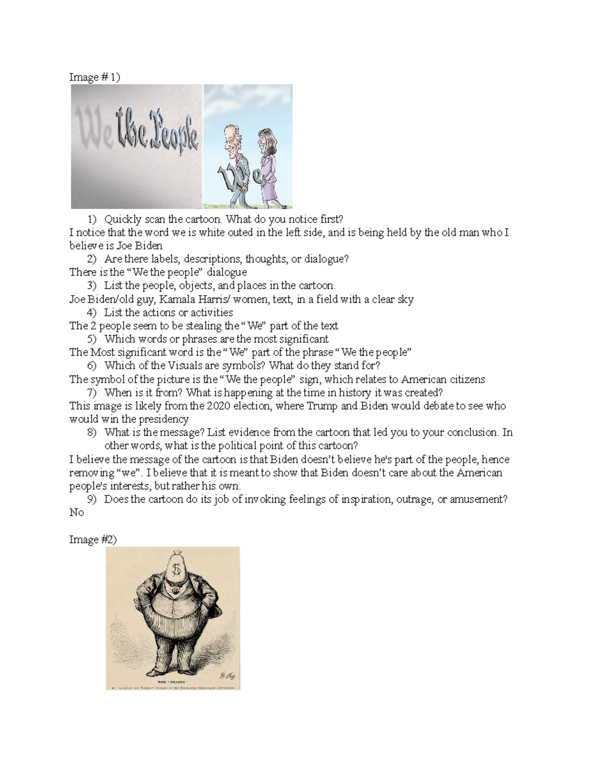 Geography Lab 7: Analysis of Political Cartoons in American History ...