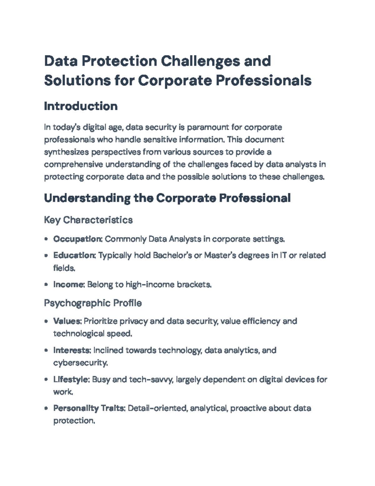 Data Protection Challenges & Solutions for Corporate Professionals ...