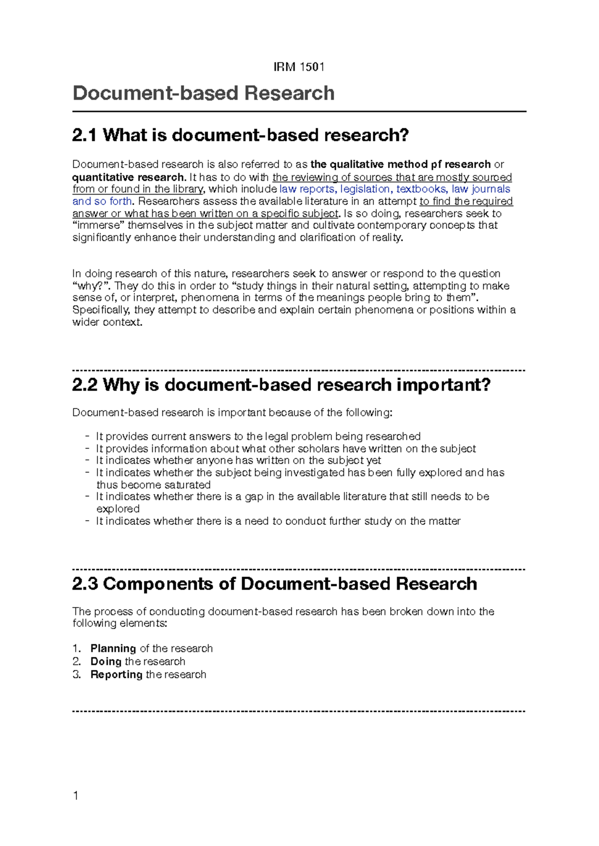 (2) Document-Based Research - Document-based Research 2 What is ...
