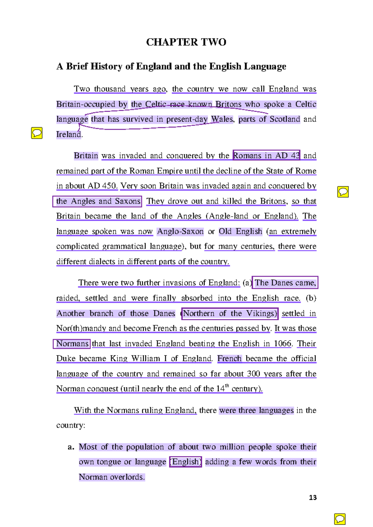 ENG 101: Chapter 2 - A Brief History of England & the English Language ...