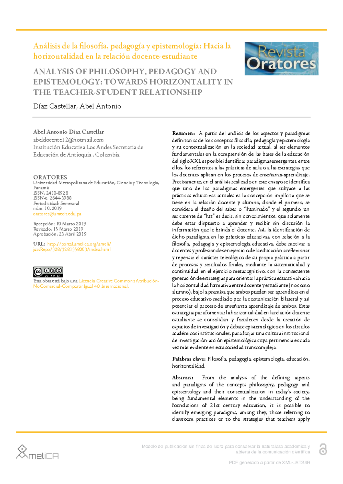 Análisis de Filosofía, Pedagogía y Epistemología en Educación 328 - Studocu