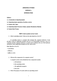 Operating systems - CS204 - KTU - Studocu