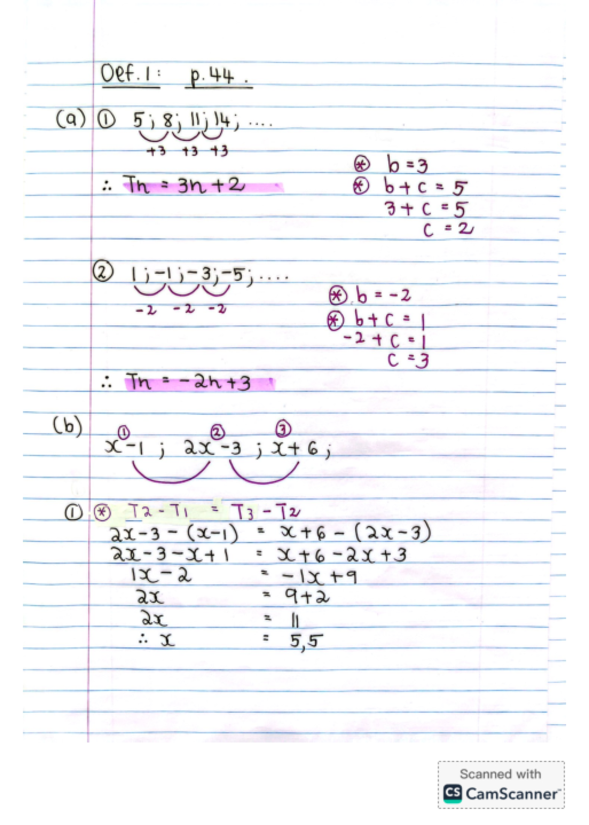 Getalpatrone - Oefening 1 & 2 - Oef: p. (a) I Th X 2 1 C Tn (b) 1 2 3 I ...