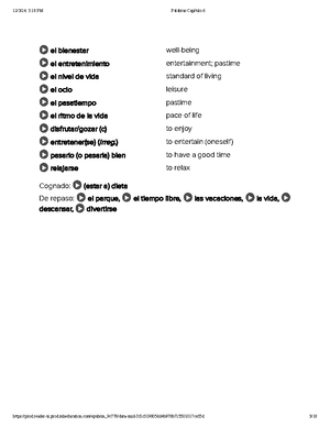 Palabras Capítulo 4 - chapter 4 vocab - el/la abogado/a lawyer el/la ...