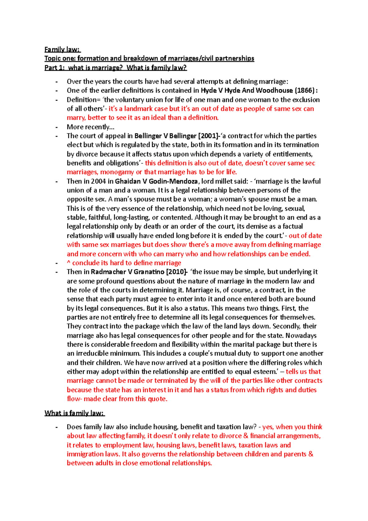 1-Formation & Breakdown of Marriages:Civil Partnerships - Family law ...