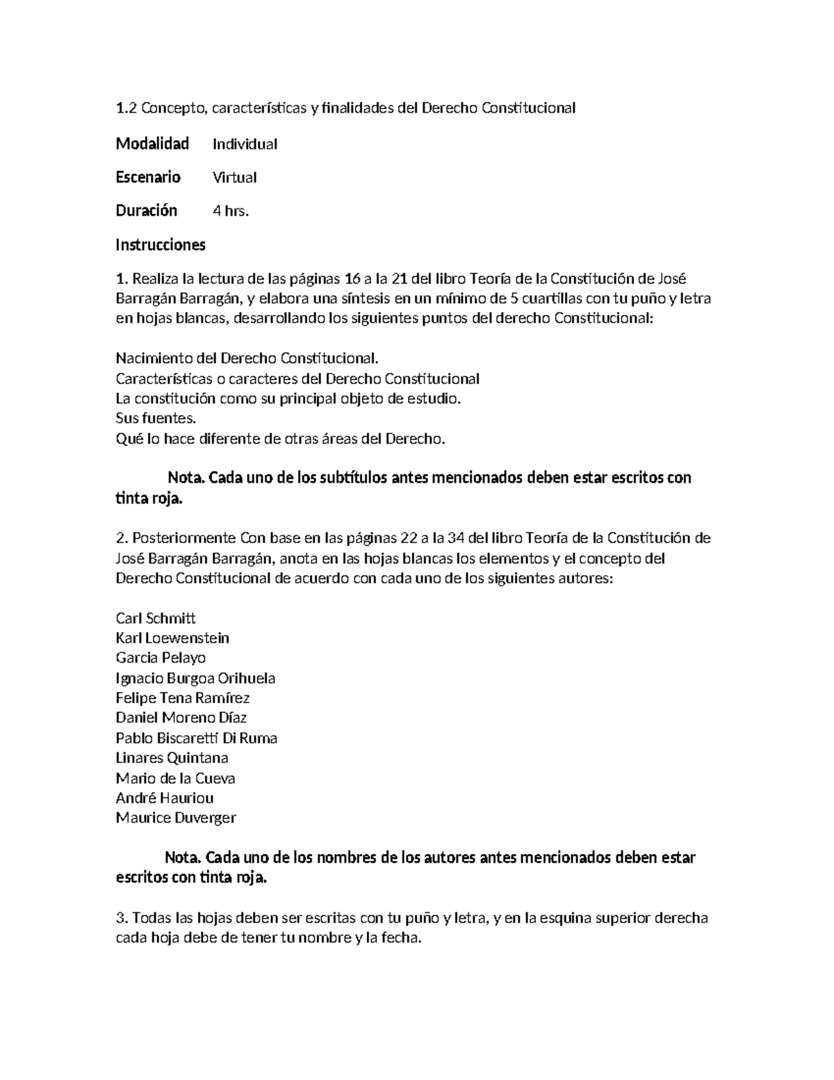 1.2 Concepto y Características del Derecho Constitucional - Modalidad ...