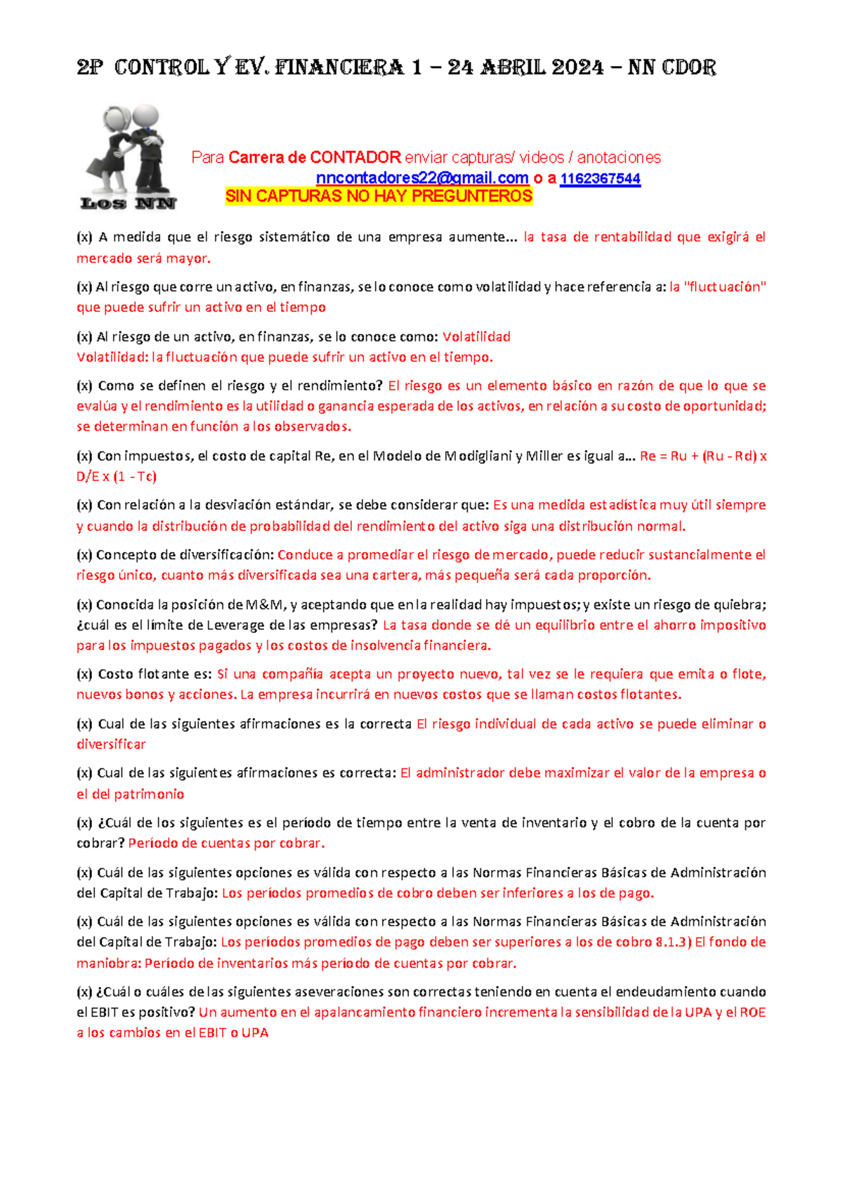2p Control y Evaluación Financiera 1 - 24 Abril 2024 - Notas y ...