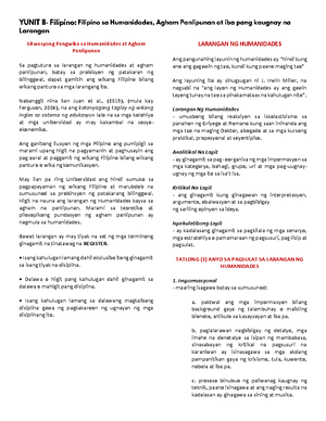 Yunit V – Batayang Kaalaman sa mga Teorya sa Pananaliksik na Akma o Mula sa Lipunang Pilipino ...