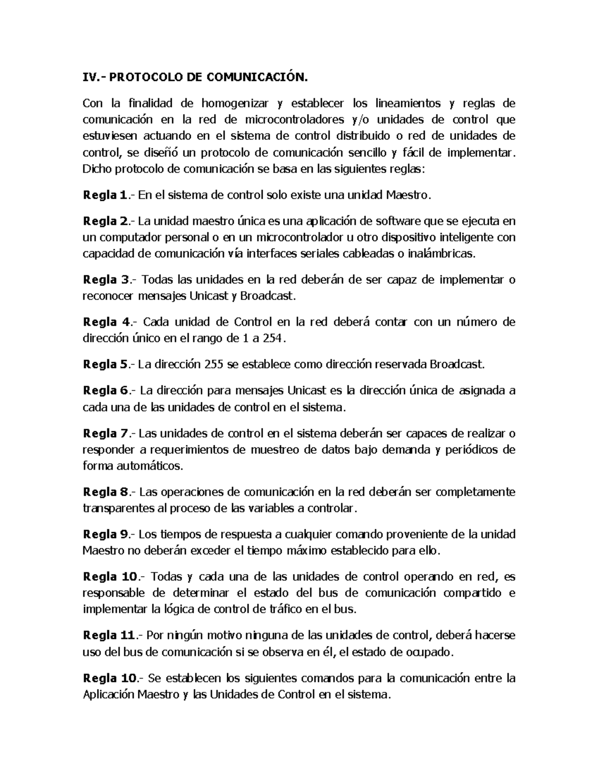 Protocolo de Comunicación para Arduino y Microcontroladores - Studocu