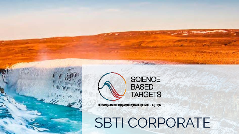 SBTi Corporate Standard V1.0: Guidance for Net-Zero Targets - Studocu