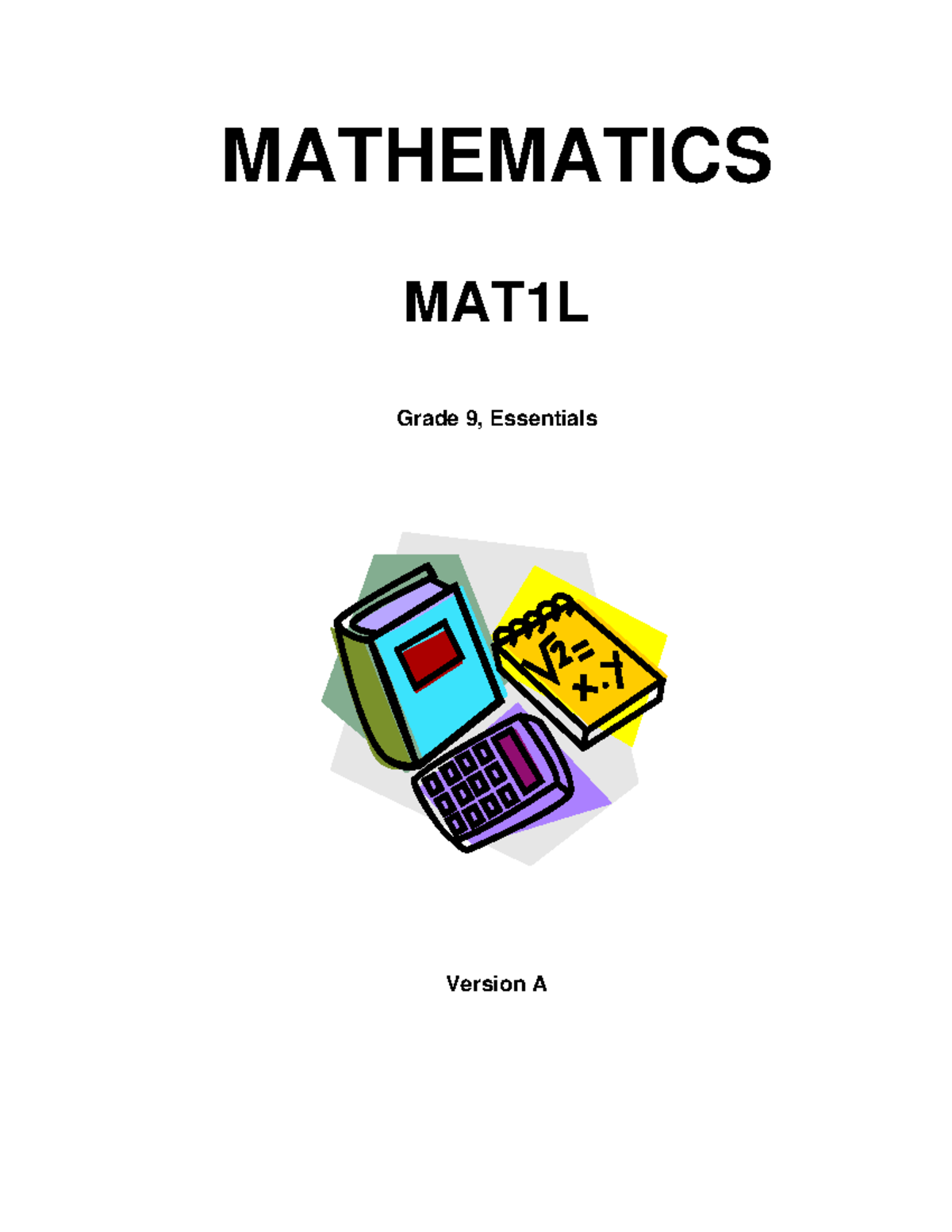 MAT1L1 Unit 1 - Lesson Concepts and Expectations Overview - Studocu