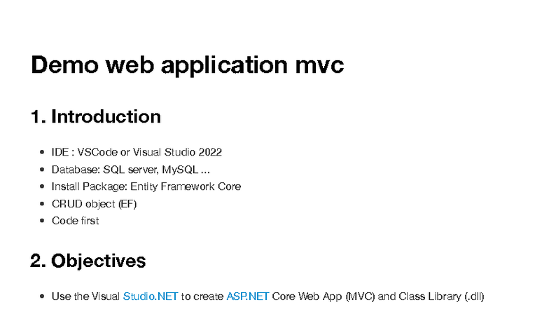 MVC Web App Development with SQL Server - MyStore Project Guide - Studocu