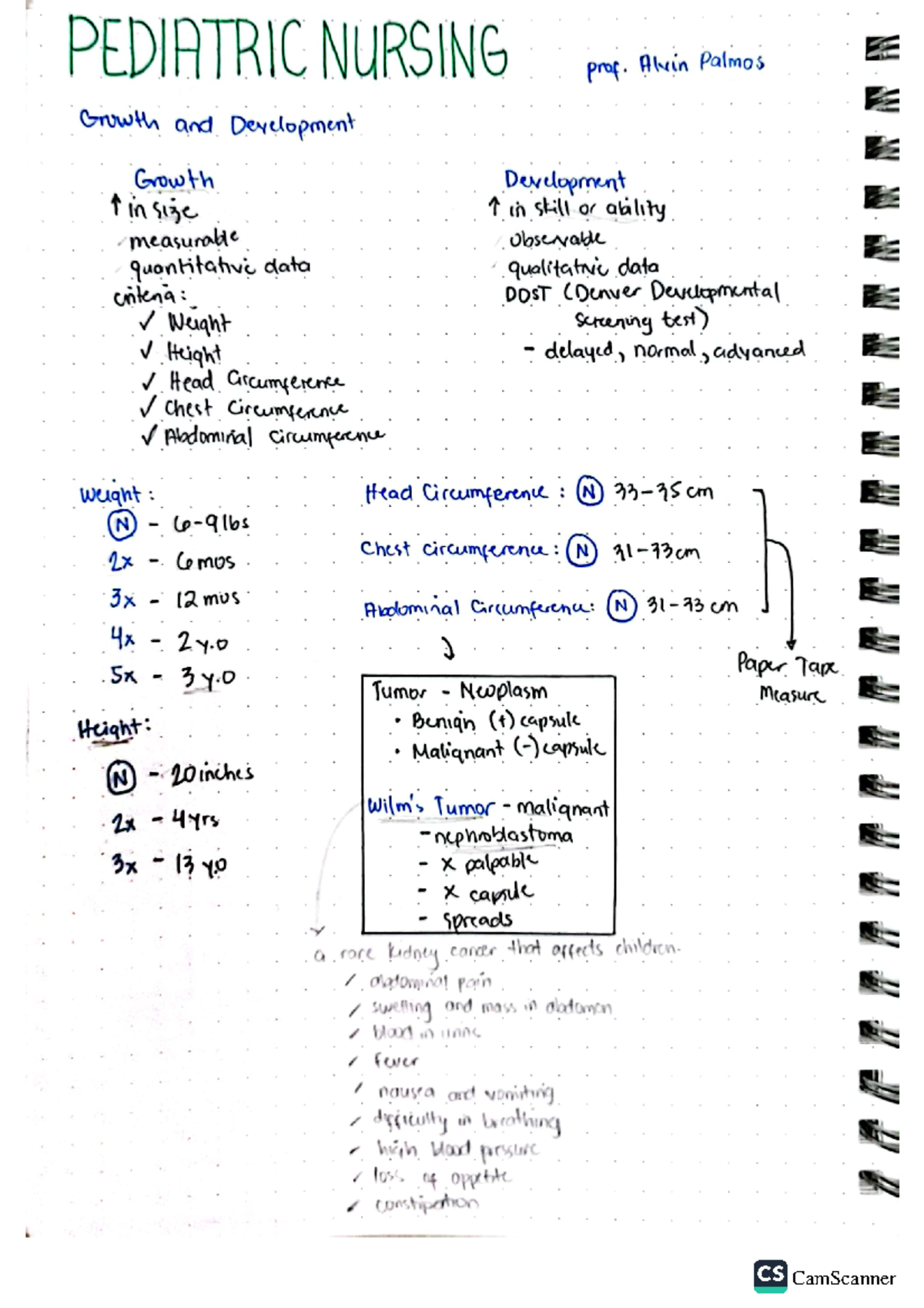Pediatric Nursing Pedia Notes: Growth, Development, and Health Issues ...