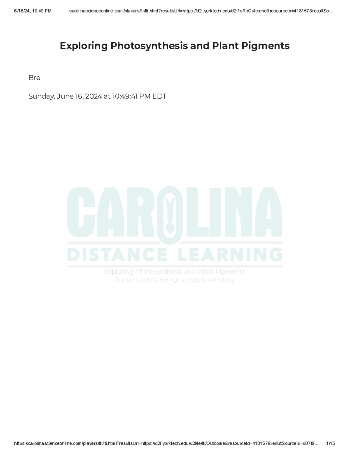 Lab 5 - Exploring Photosynthesis & Plant Pigments Analysis - Studocu