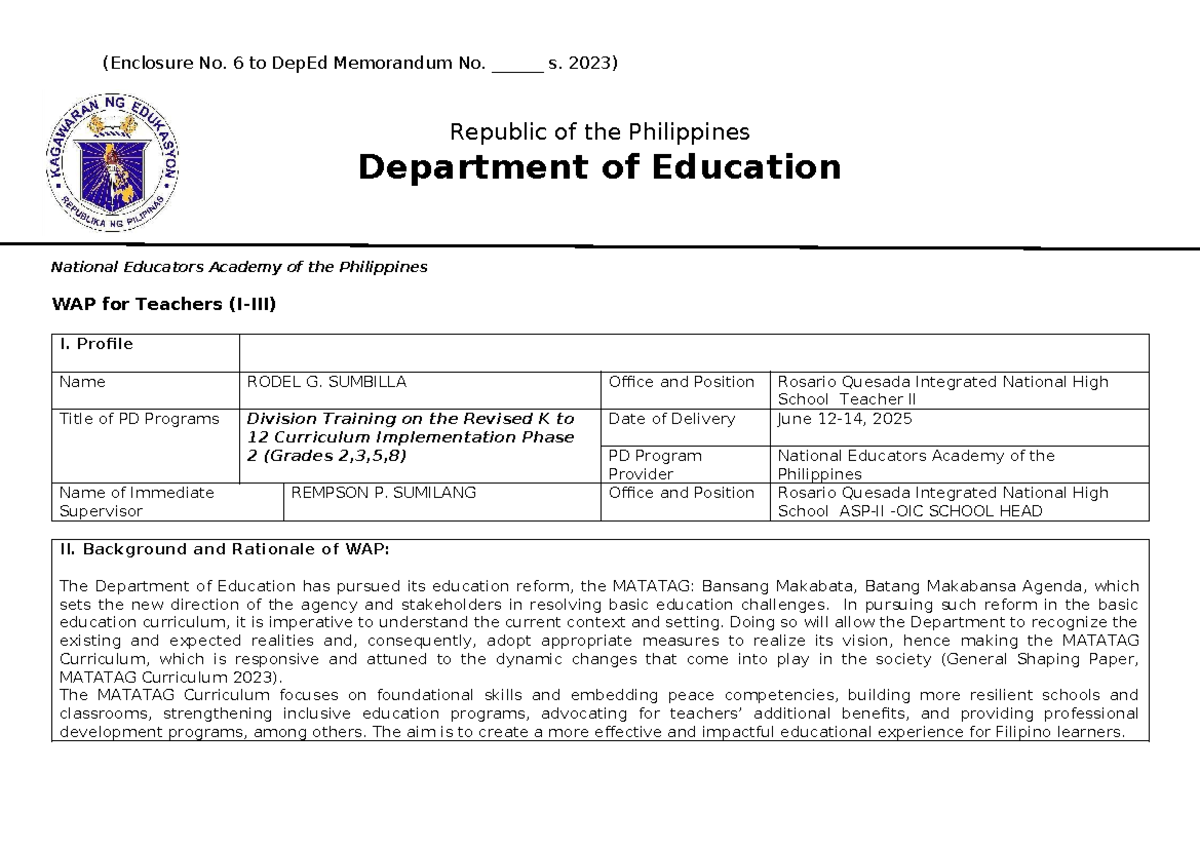 Revised K to 12 Curriculum Implementation Phase 2: Grade 8 TLE Notes ...
