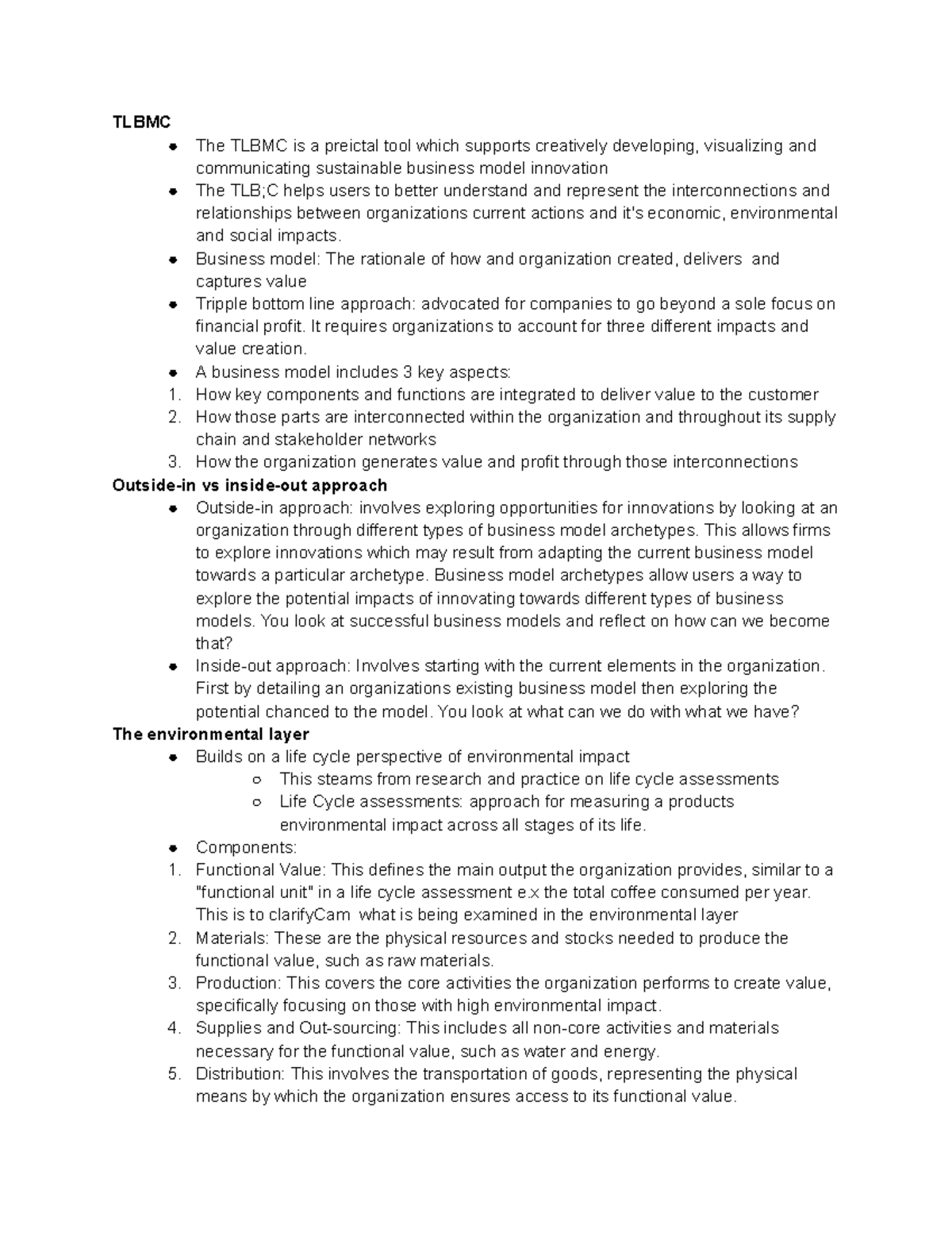 TLBMC Triple Layer Business Model Canvas: A Sustainable Innovation Tool ...