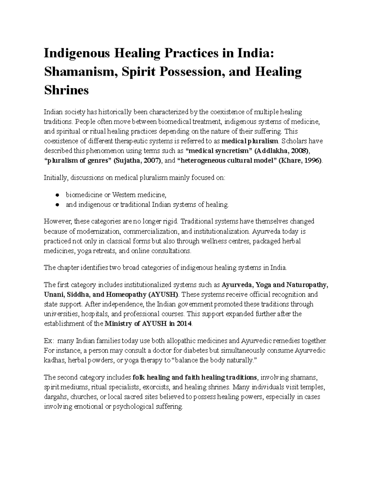 Indigenous Healing Practices: Exploring Spirit Possession and Pluralism ...