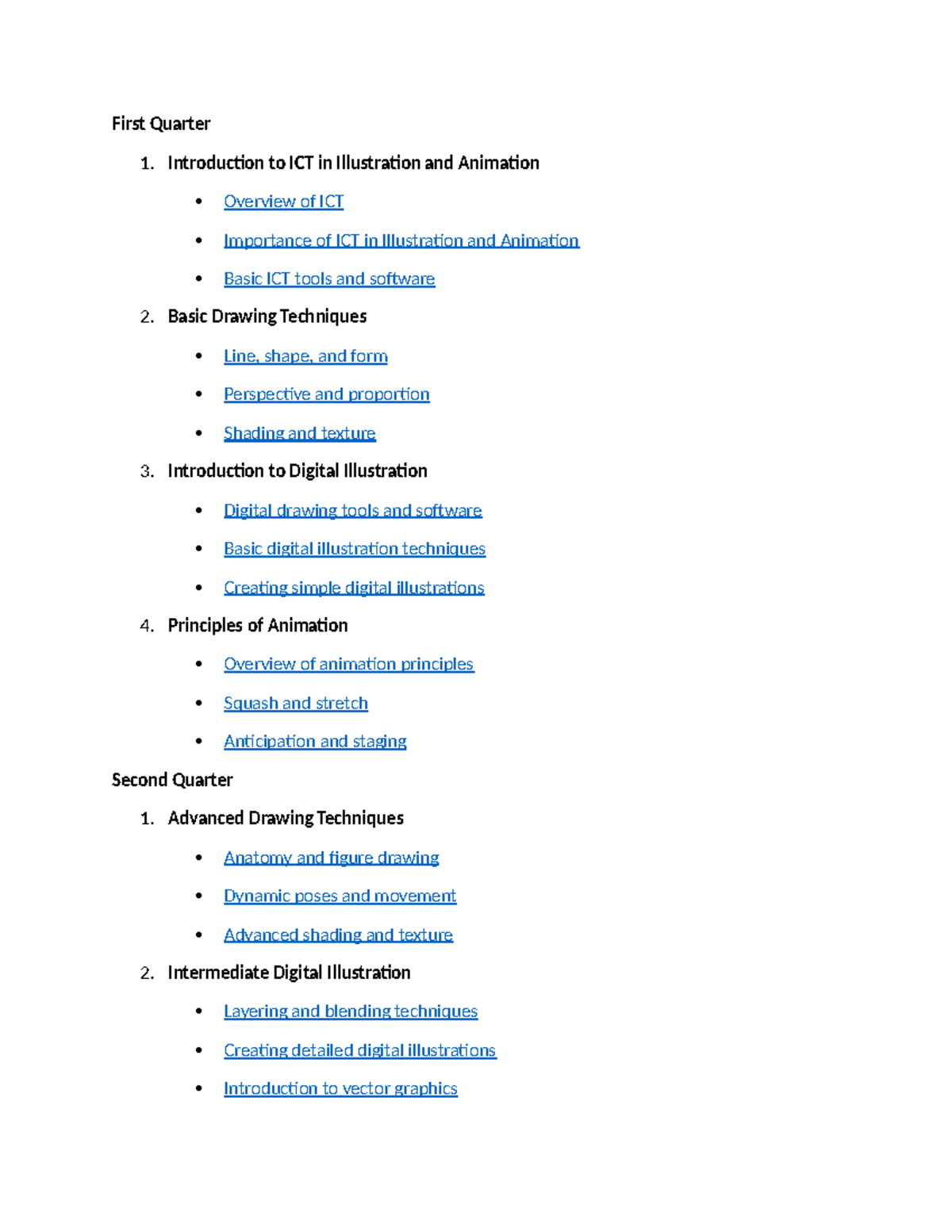 ICT Illustration and Animation Overview: Techniques and Principles ...