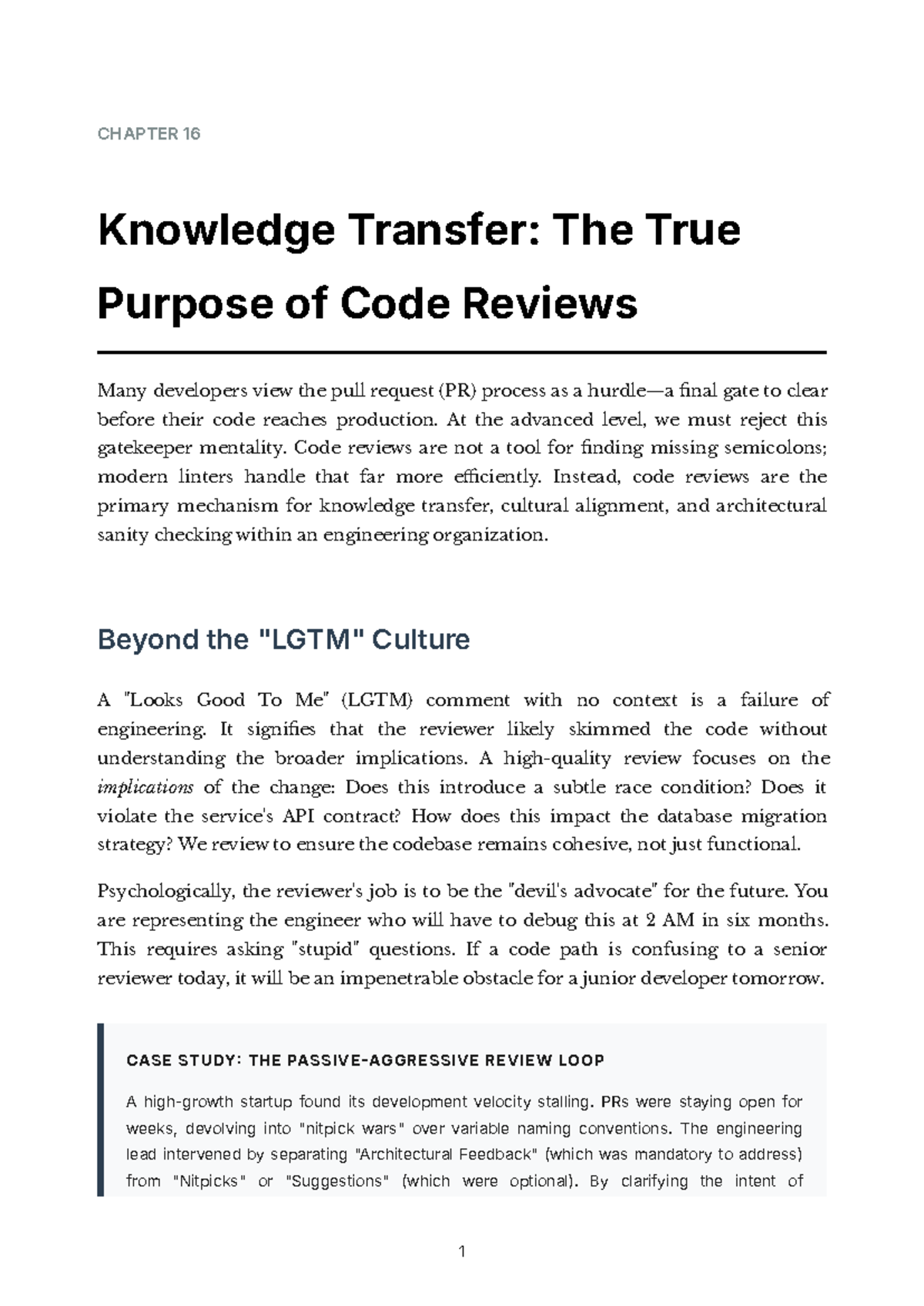 CHAPTER 16: The Role of Code Reviews in Knowledge Transfer - Studocu