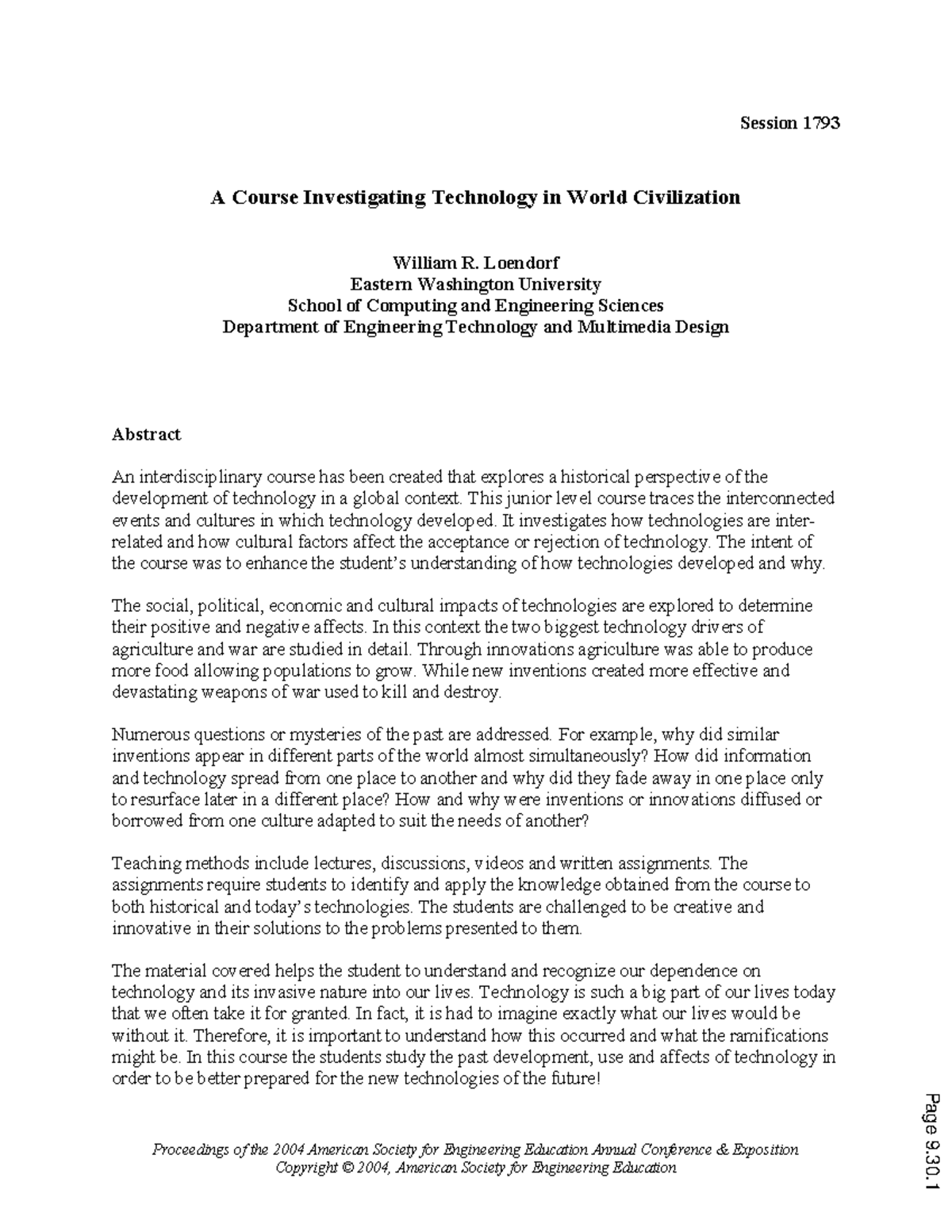 ET 101: Exploring the Impact of Technology on World Civilization - Studocu