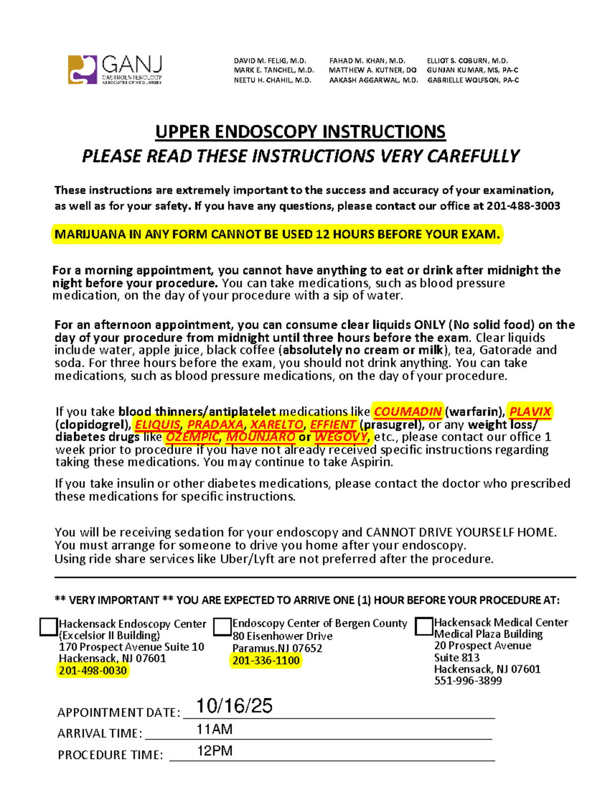 Upper Endoscopy Instructions - Important Pre-Procedure Guidelines - Studocu