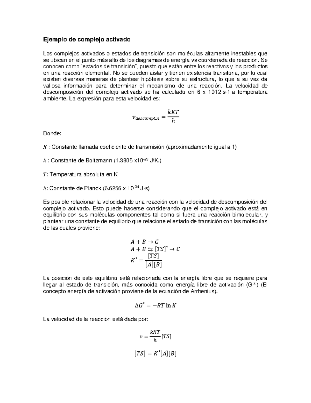 Ejemplo De Complejo Activado Molina - Ejemplo de complejo activado Los ...
